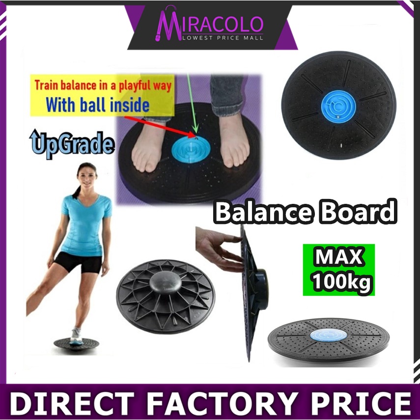 MIRA Yoga Balance Board Wobble Board 360 Rotation Massage Train ...