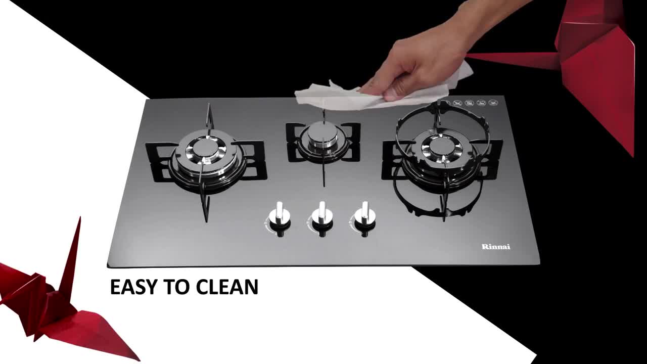 Rinnai RB-712N-S 2 Burner Built-in Stainless-Steel Cooker Hob / Kitchen ...