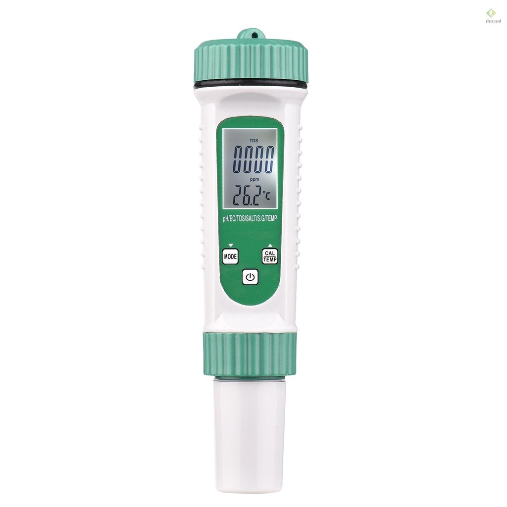 Docooler Digital Water Quality Tester 6 in 1 Multifunction Water ...
