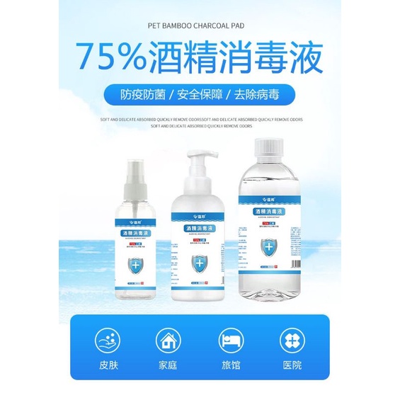 Hand Sanitizer Liquid Spray 100ml 500ml - 75% Alcohol - Small Portable 75%酒精消毒液 批发价 100ml exp ...