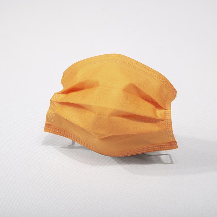 Topeng muka kuning-oren warna khas pencetakan dewasa topeng pakai buang ...