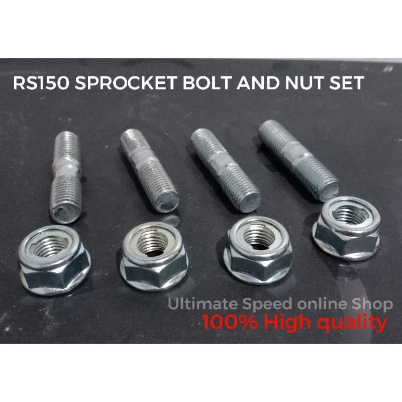 RS150 SPROCKET BOLT & NUT SET / SKRU SPOKET HUB RS150 100% A Grade ...