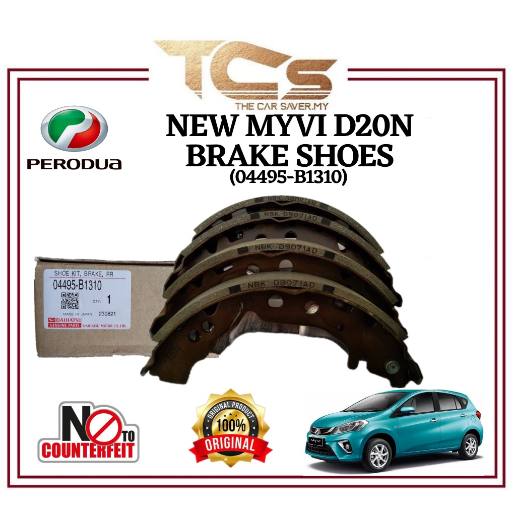 PERODUA Myvi D20N Original Daihatsu Brake Shoes 04495-B1310 | Shopee ...