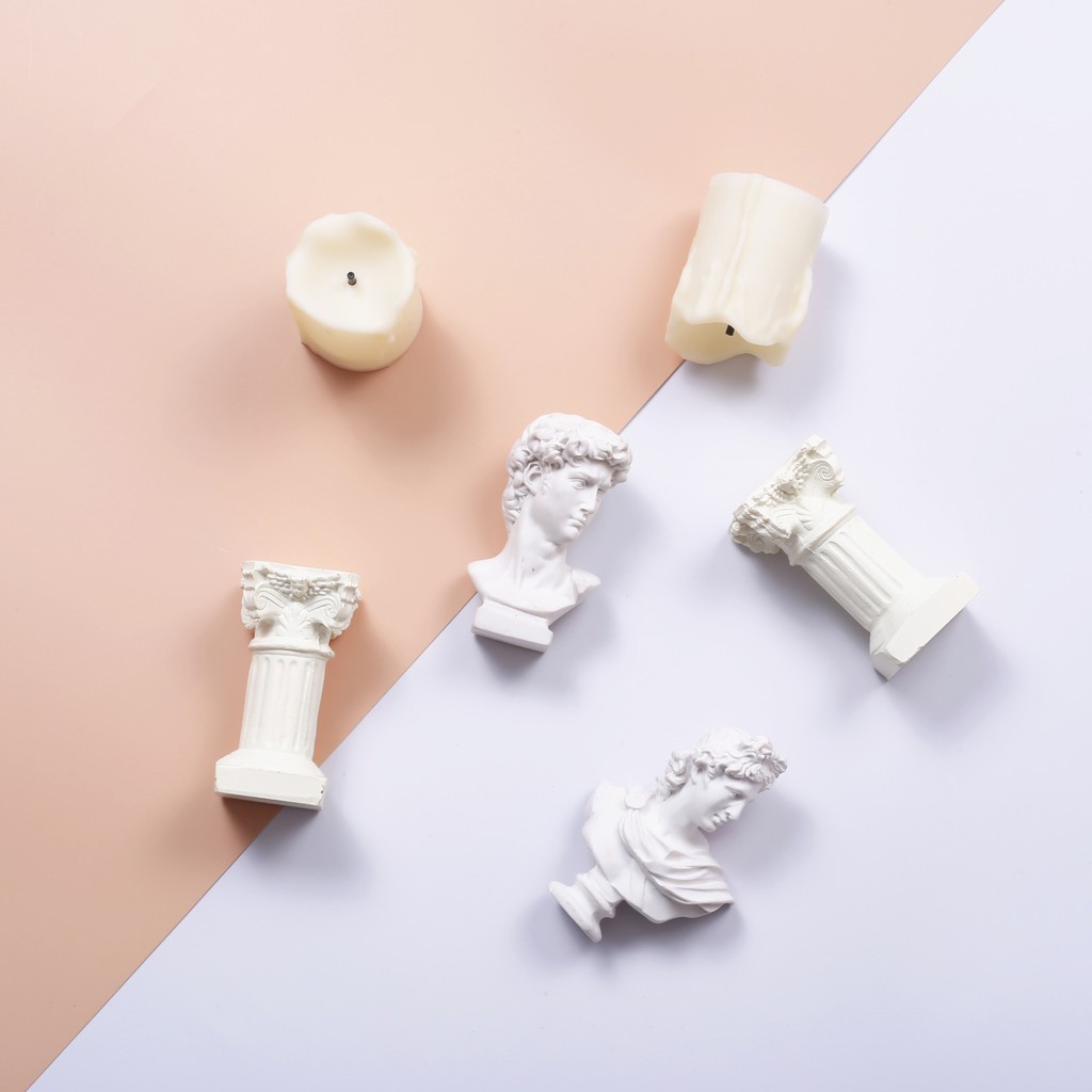 Miniature plaster statue photo props photography shooting skincare ...