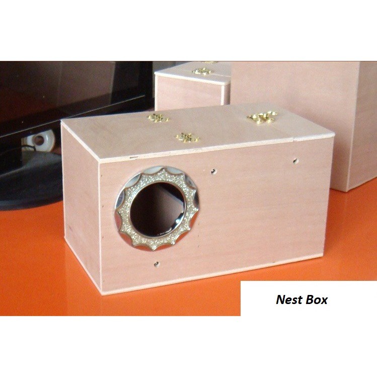 Wooden Bird Nest Breeding Nest Budgie Bird Nest Sarang Burung Kotak ...