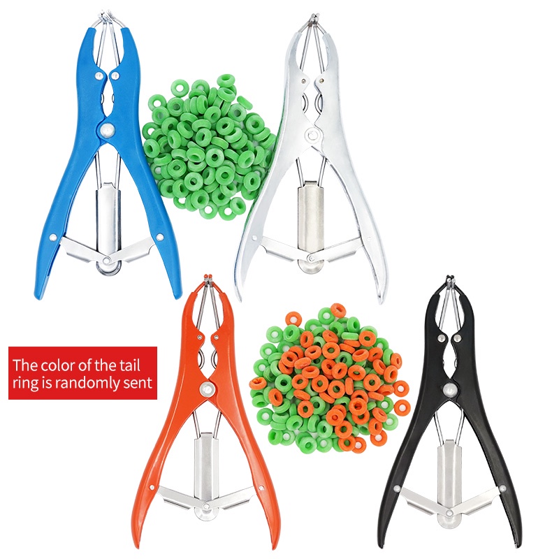 【Ready stock】Farm Pig Sheep Castration Pliers Tail Removal Pig Particulate Rubber Ring Animal ...