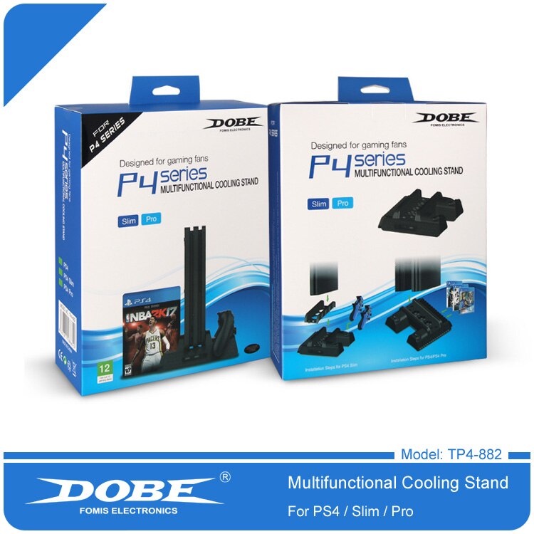 PS4 DOBE Multifunctional Cooling Fan Charging Stand [PS4 Slim / PS4 Pro ...