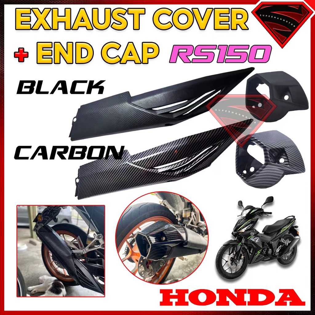 MUFFLER PROTECTOR HONDA RS150 RS 150 V1 V2 EXHAUST COVER EKZOS COVER ...