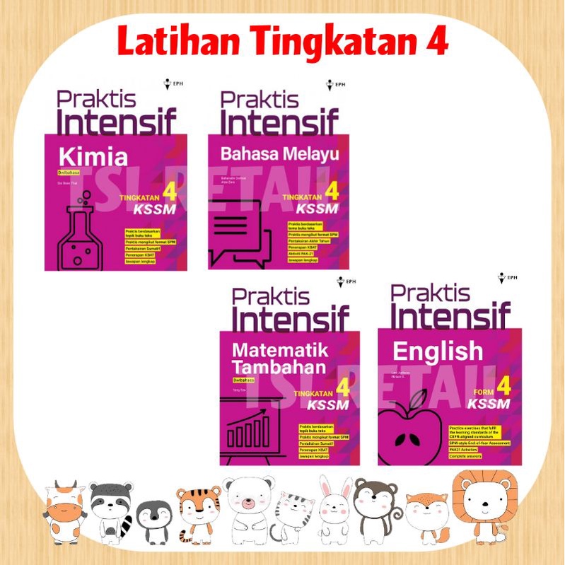 EPH BUKU LATIHAN : PRAKTIS INTENSIF KSSM TINGKATAN 4 | Shopee Malaysia