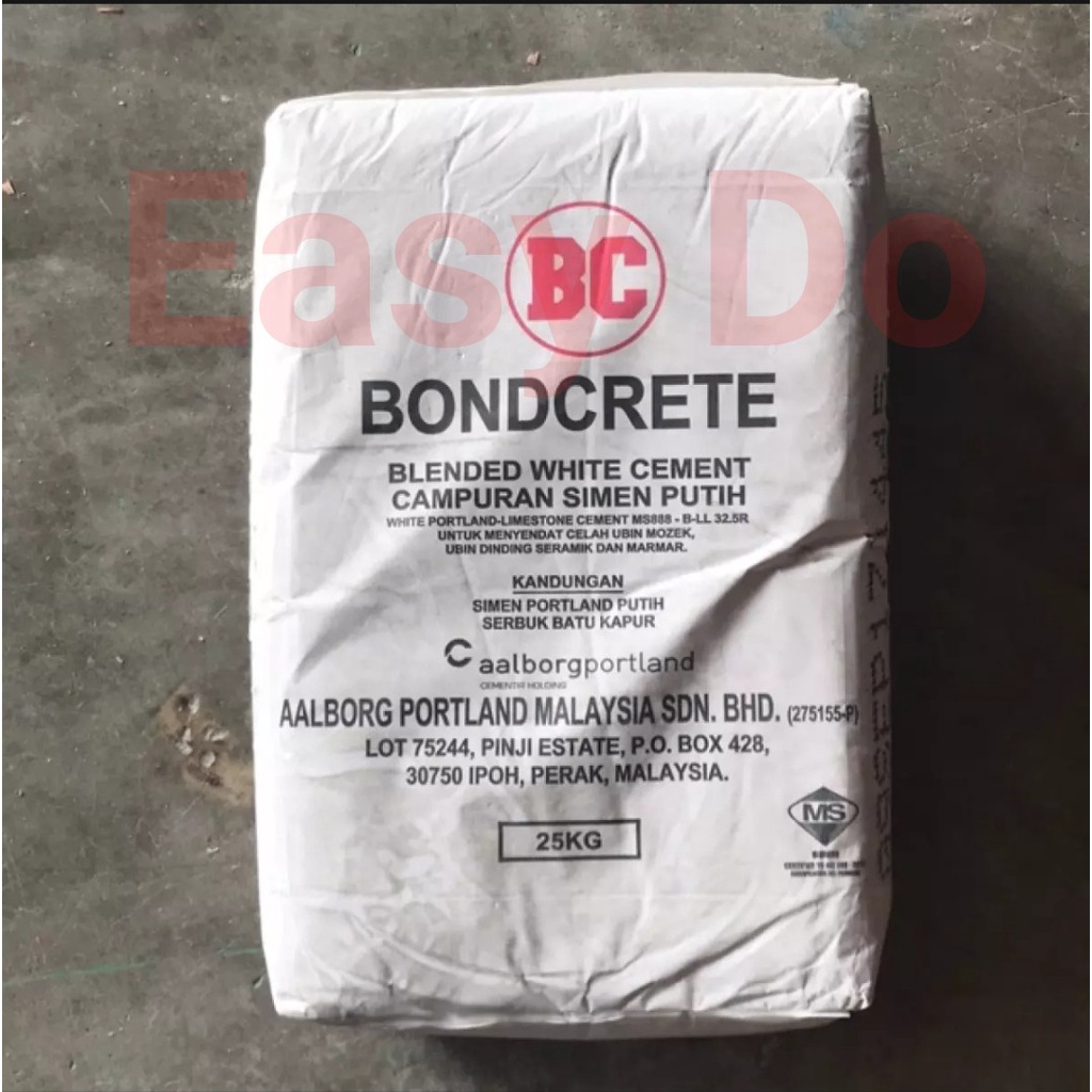 High Quality 1kg Bondcrete White Cement / 1kg Simen Putih | Shopee Malaysia