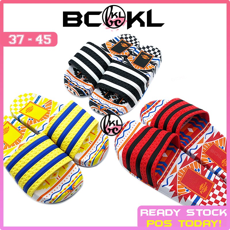 BCKL 】Men's Viral Arizona Stripe Couple Slippers | New Trendy Unisex ...
