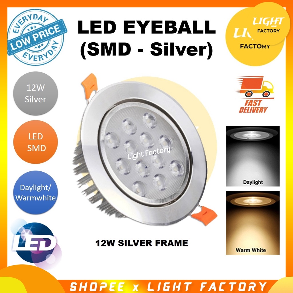 12W LED Eyeball Downlight LED Spotlight Eye Ball Recessed Ceiling ...
