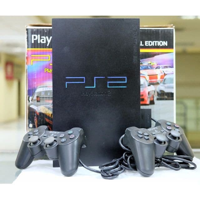 Playstation PS2 PS2 PS2 fat NA HDD 160gb Full Game 2 Stick controller ...