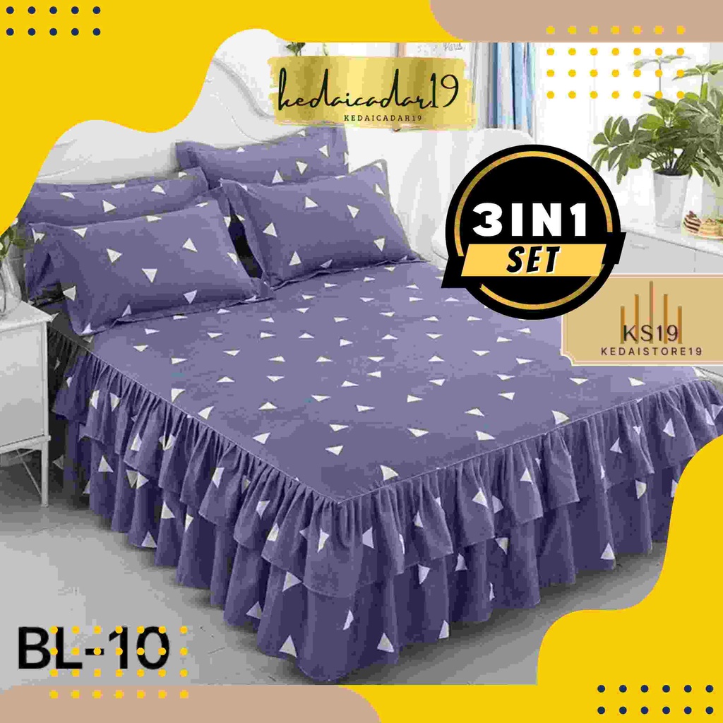 CADAR ROPOL 100% COTTON 1000TC 3 IN 1 SIZE KING & QUEEN READY STOCK ...