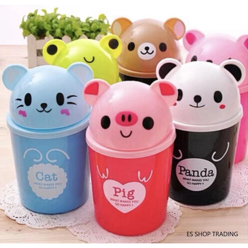 Cartoon Cute Mini Dustbin/ Mini Trash Can Protable Used / Office Used ...