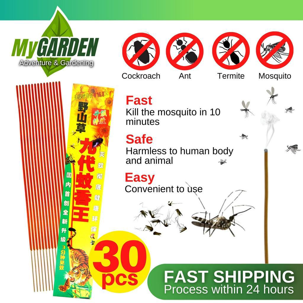 30 Sticks Mosquito Stick Killer Natural Herbal Pembunuh Nyamuk Jauhi ...