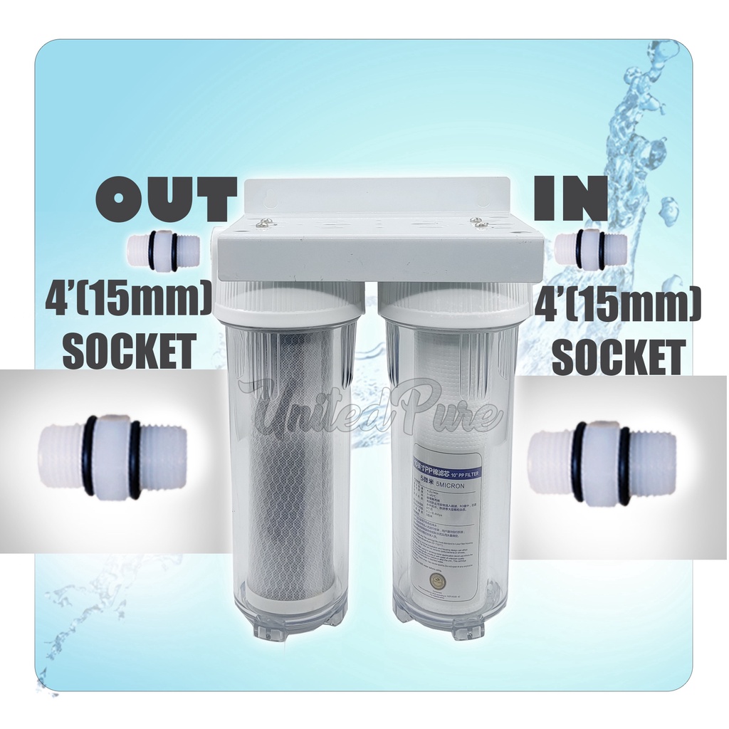 DOUBLE FILTRATION WATER FILTER #Multi-purpose Pre-filter #Undersink ...
