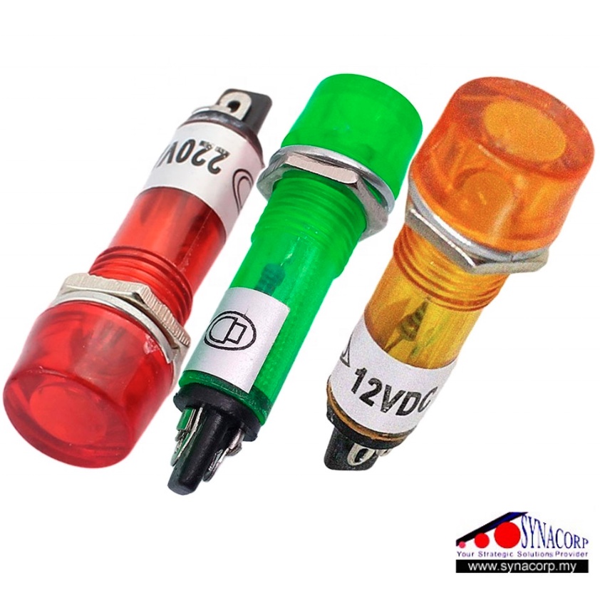 10mm / 12VDC - 24VDC Pilot Indicator Neon Lamp | Shopee Malaysia