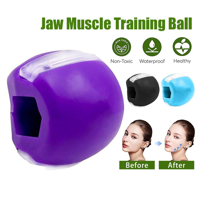 Face jaw Exercise Jawline Ball facial Muscle Fitness Ball Neck Face ...