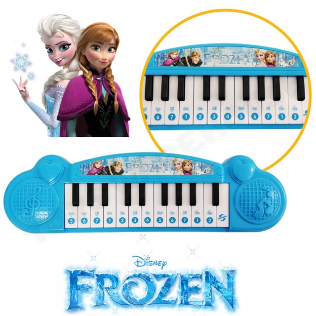 Battery Operate Frozen Mini Electronic Piano Keyboard Early Development ...