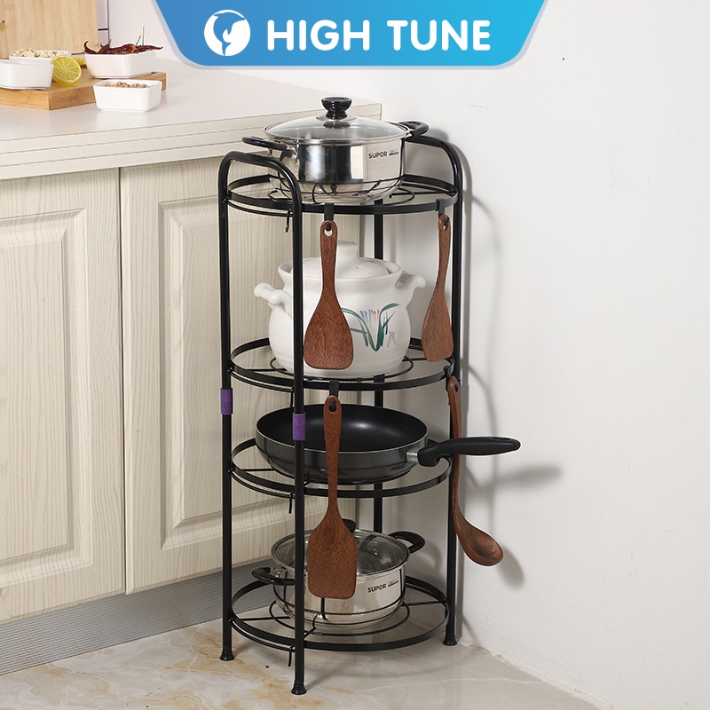 HIGHTUNE 3/5 Layer Kitchen Pot Rack 304 Stainless Steel Kitchen Rack ...