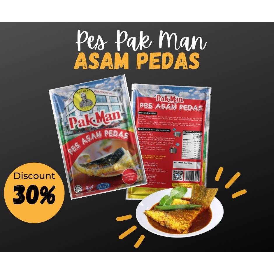 ORIGINAL PES ASAM PEDAS PAK MAN | Shopee Malaysia