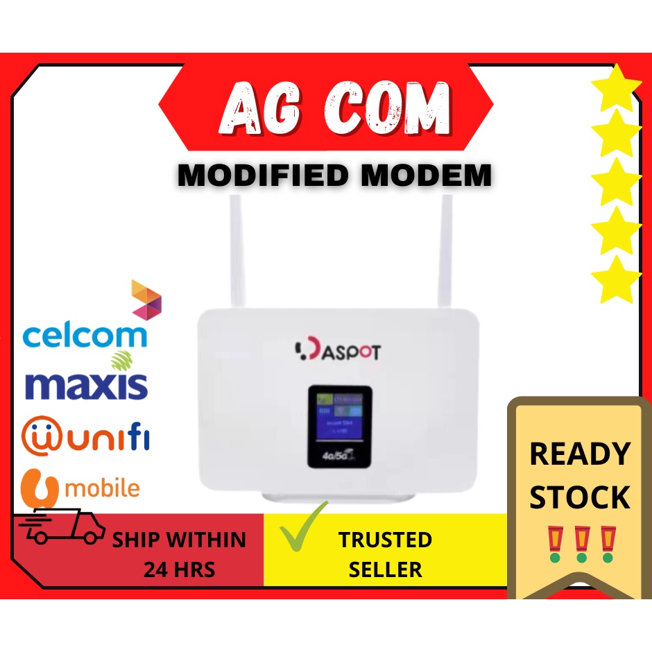 Modified Modem A60 Color screen Wifi Router Unlimited Hotspot Wireless ...