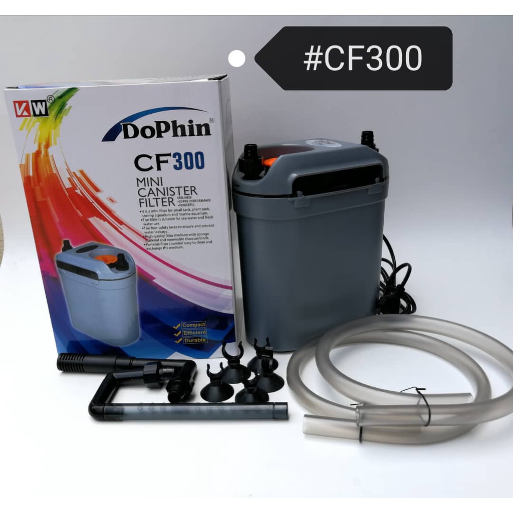 CF300 Dophin Mini Canister Filter 410 LH Nano Tank up to 2feet Aquarium ...