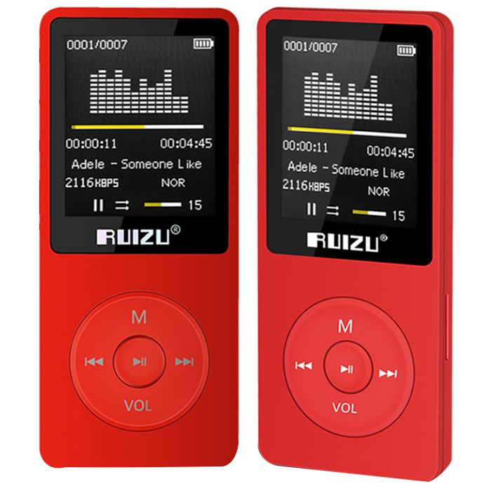 RUIZU X02 MP3 Fashion Player Sports MP3 Player Audio Tape Screen ...