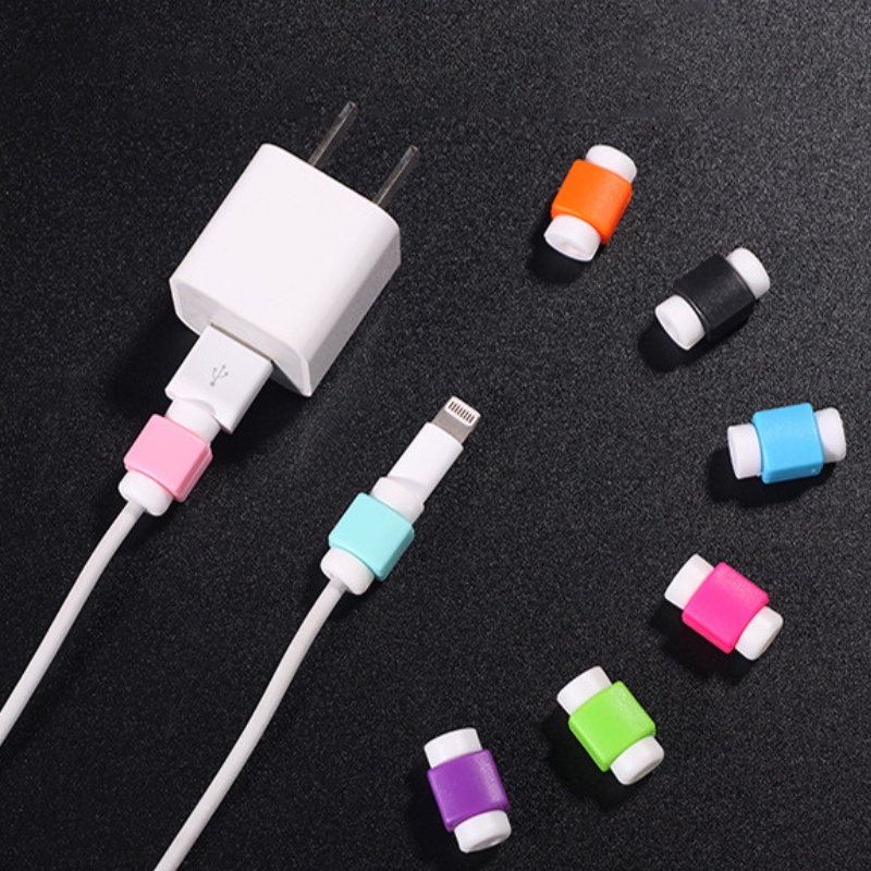 Colorful Phone Charging Cable Clips Protector USB Cable Protector ...