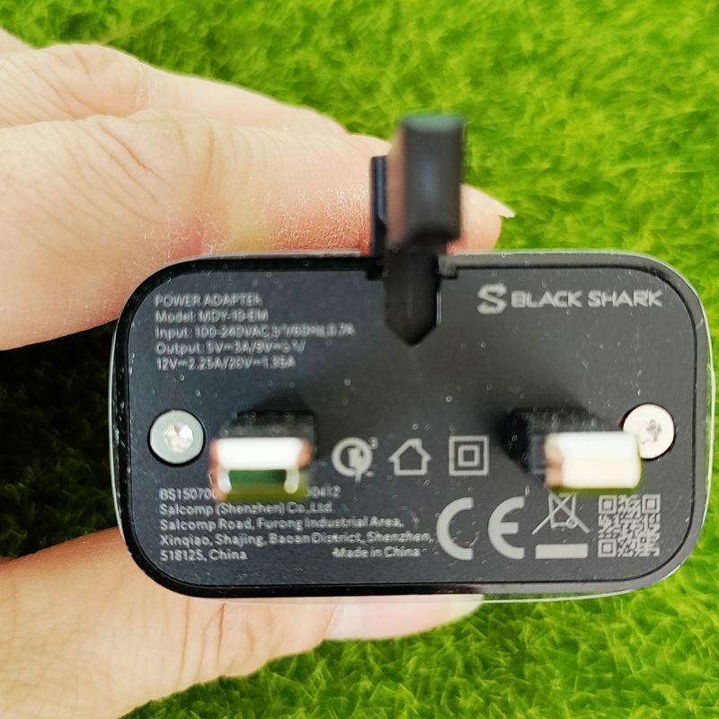Original Xiaomi Black Shark 27w Charger UK Adapter With Type-C USB ...