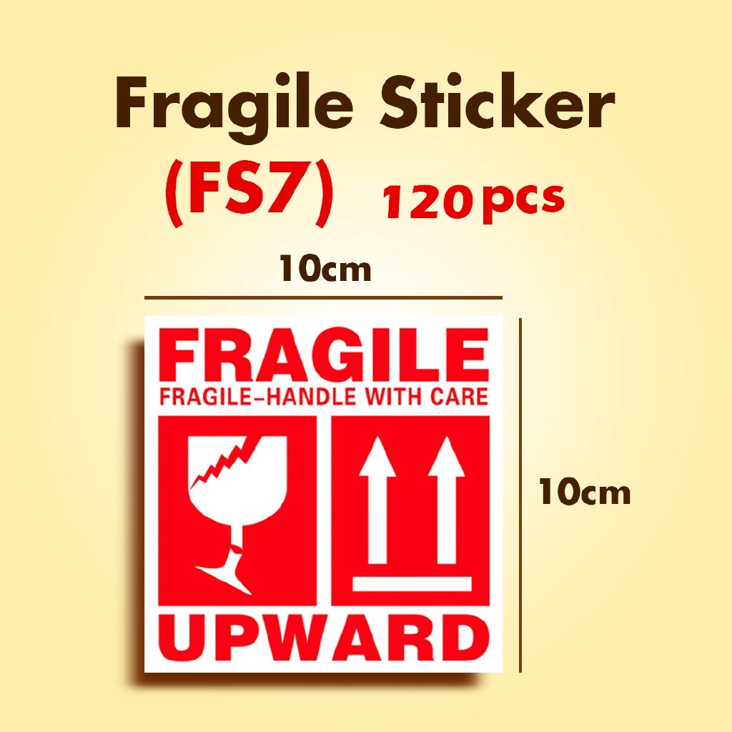 🇲🇾 🏆 120pcs Fragile Urgent Warning Handle With Care Dont Stack Drop ...