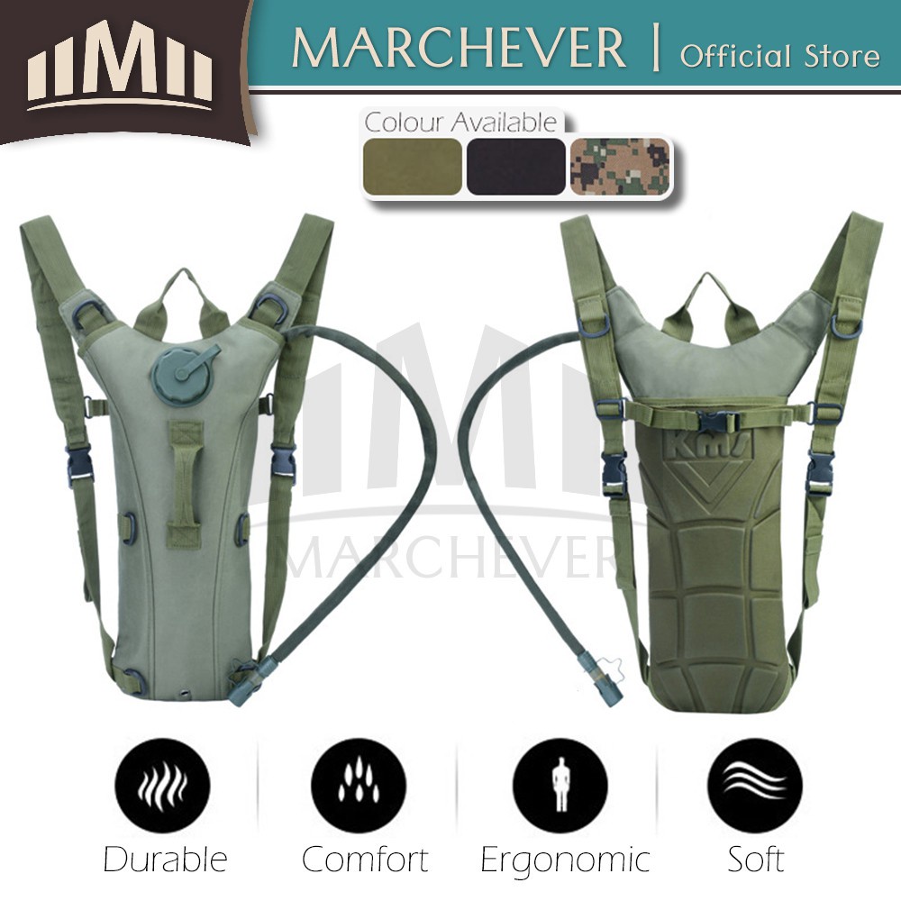 3L Hydration Outdoor Tactical Water Bladder Bag Backpack Cycling Hiking ...