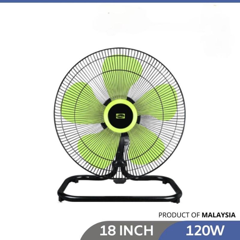 Vtex 18" Floor Fan 18 inch 4 Speed 5 Blade Kipas Meja industry Floor ...
