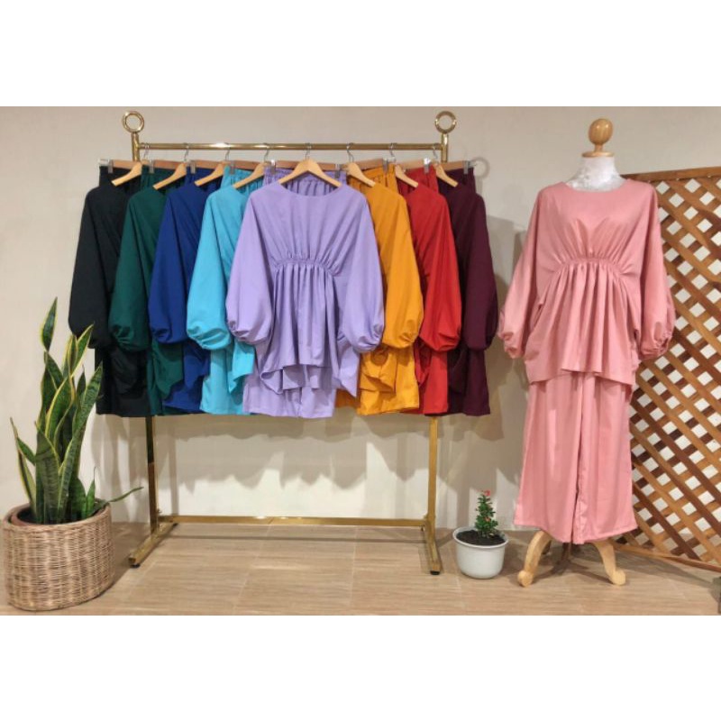 SET MUSLIMAH🔥SET BAJU & SELUAR MUSLIMAH 🔥 BLOUSE & PANTS🔥 BLOUSE GETAH ...
