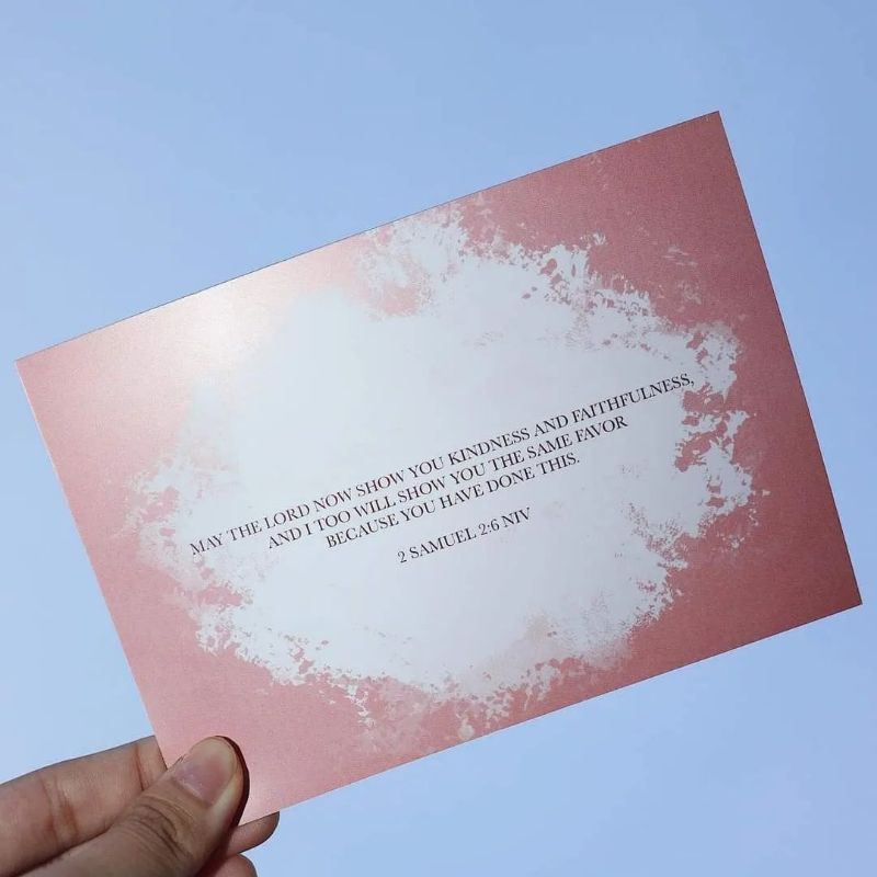 2 Samuel 2:6 Thank You card / Thanksgiving card with Bible Verse ...