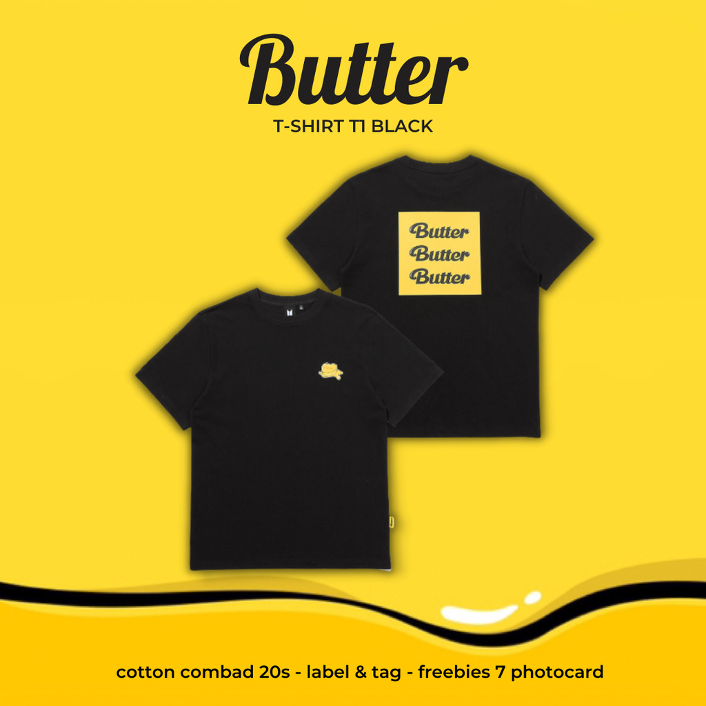 (Installation) Premium BTS BUTTER TSHIRT BLACK unoffc | Shopee Malaysia