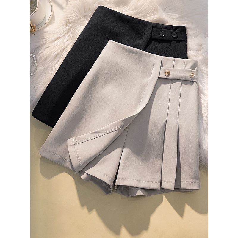 【40-150KG 胖女孩大码短裙】 加大码女装时尚宽松高腰A字阔腿裤2022夏季微胖妹妹mm百褶短裙裤 M-5XL fat bigsize oversize skirts | Shopee ...