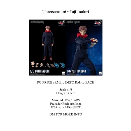 Threezero 1/6 - Yuji Itadori // Megumi fushiguro // Nobara Kugisaki ...