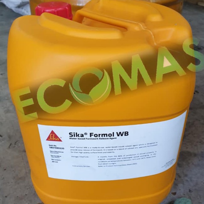 SIKA FORMOL WB (20L) WATER BASED FORMWORK RELEASE AGENT / MOULD OIL ...