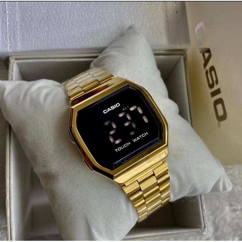 CASIO VIRAL Touch Screen jam tangan unisex lelaki perempuan stainless ...