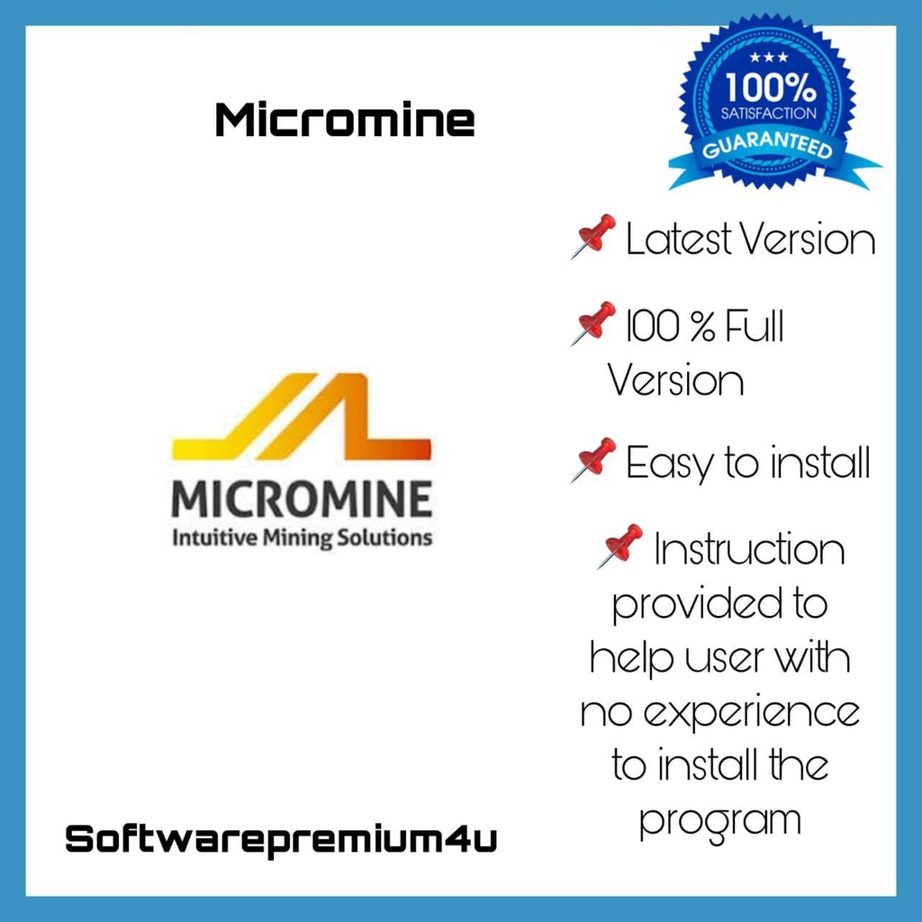 Micromine v11.0.4 + Examples 🔥【Full Version】🔥 | Shopee Malaysia