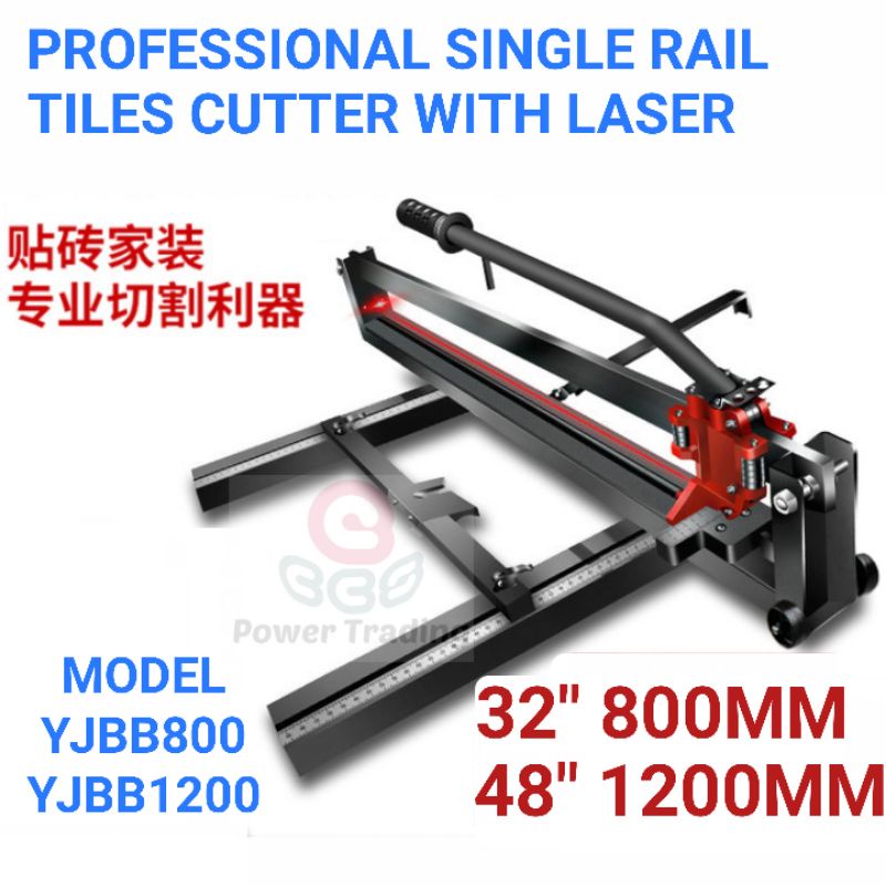 PEMOTONG JUBIN LASER BODA / PRC 32" 800MM TILE CUTTER WITH LASER GUIDE ...