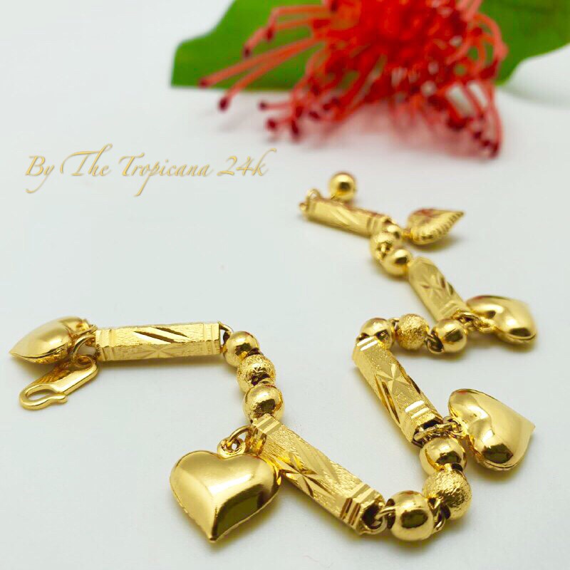 Emas Sadur Korea The Tropicana 24k Goldplated (Bracelet)(Rantai Tangan ...