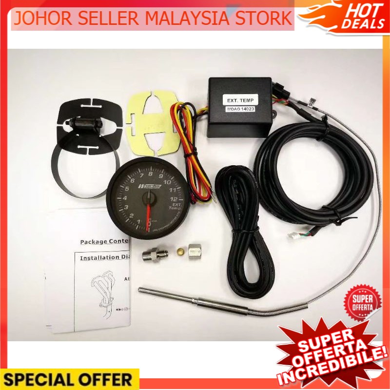 Water Temperature Oil Temp 3 Bar Boost Press Fuel Pressure Exhaust ...