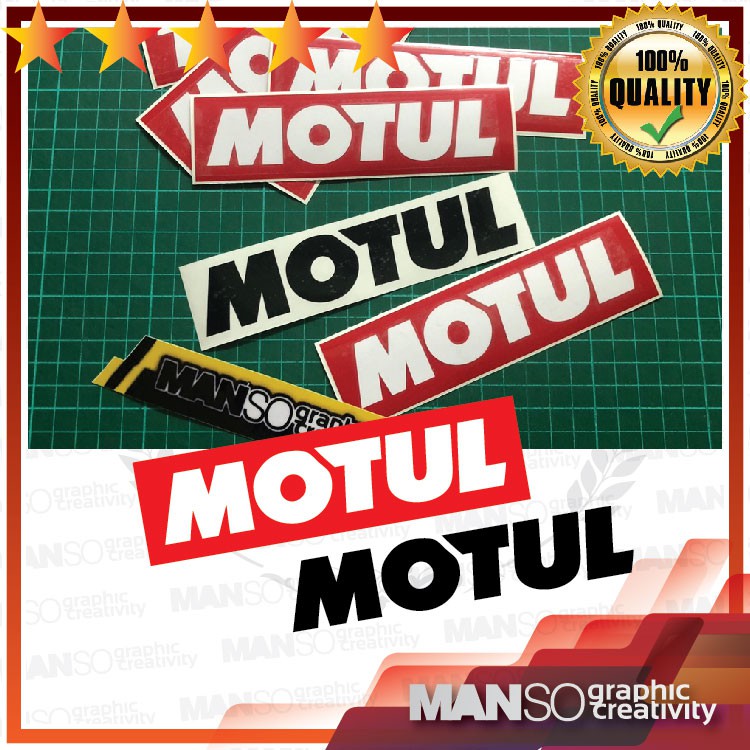 Motul Car Decal Sticker Honda Toyota Mitsubishi Nissan Proton Perodua ...