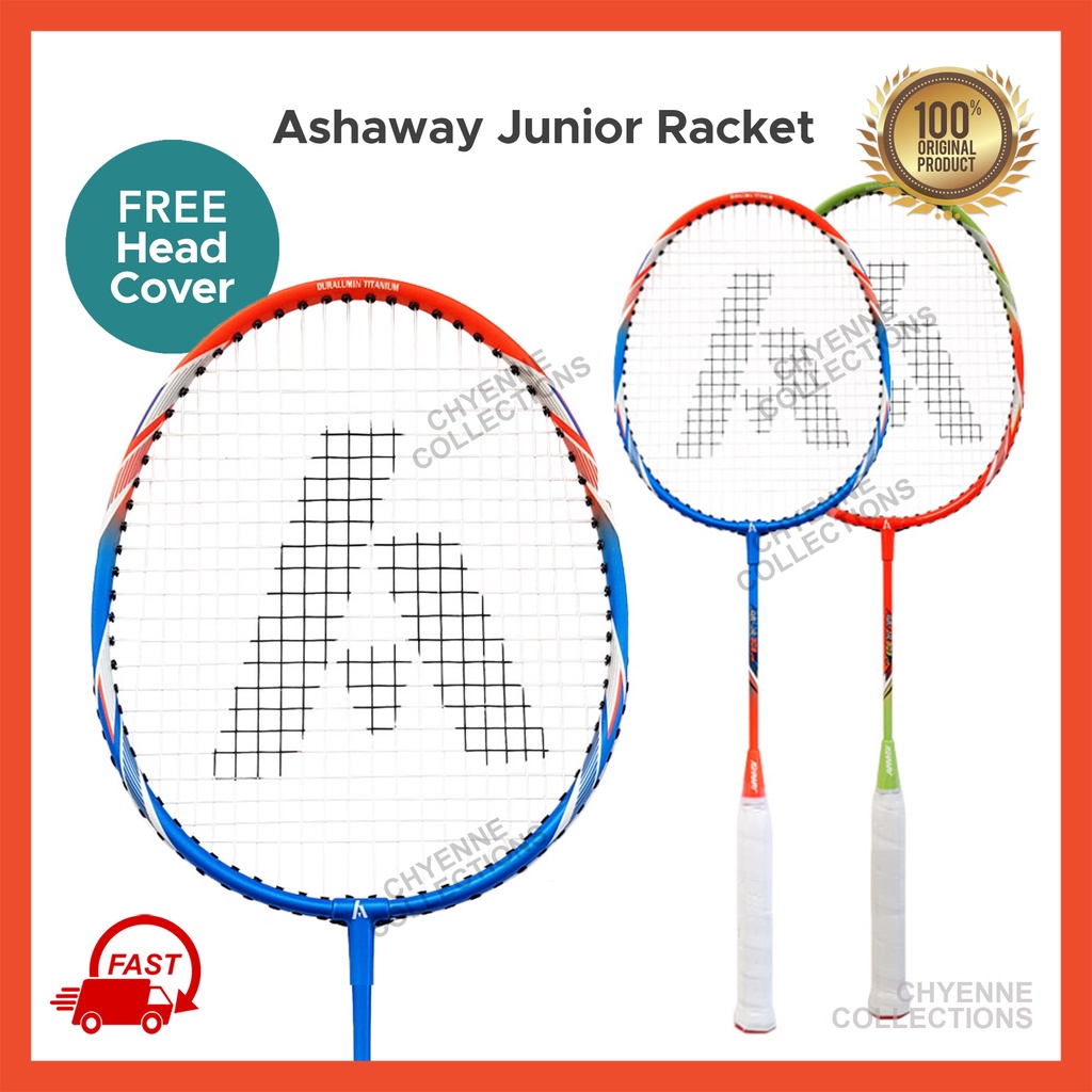Ashaway Junior Badminton Racket - Blue / Orange AM303 Children Racquet ...