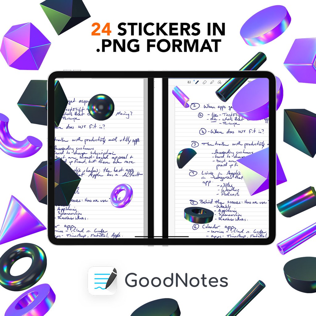 Goodnotes / PNG Digital Stickers for any devices / Digital Planner ...