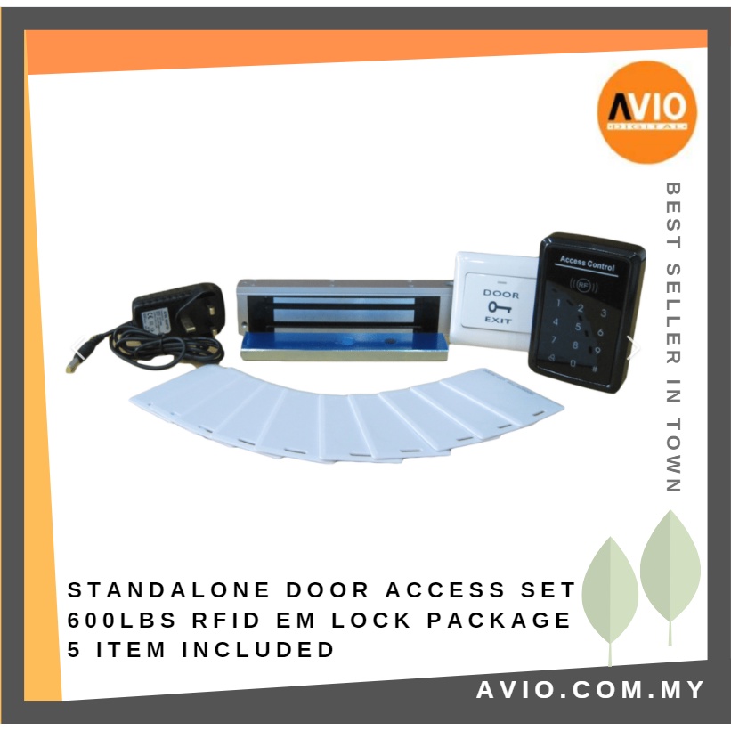 Standalone Door Access RFID ID Electromagnetic Magnetic EM Lock Package ...