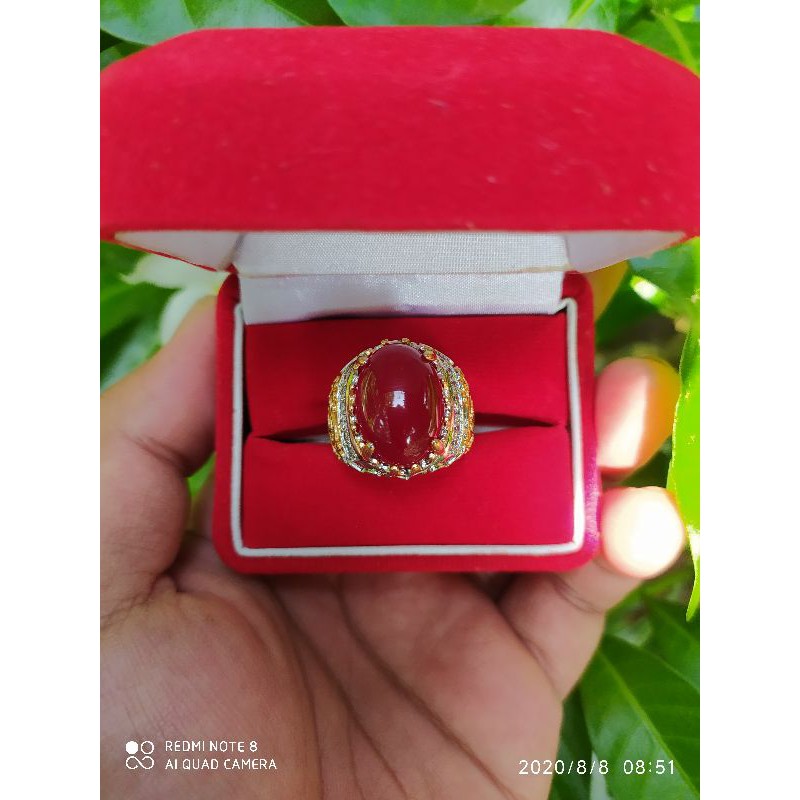 Red BARON Agate RING (N) | Shopee Malaysia